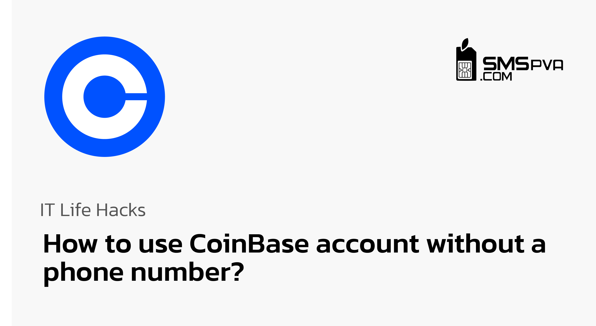 How to use a CoinBase account without a phone number? - SmsPVA blog ...