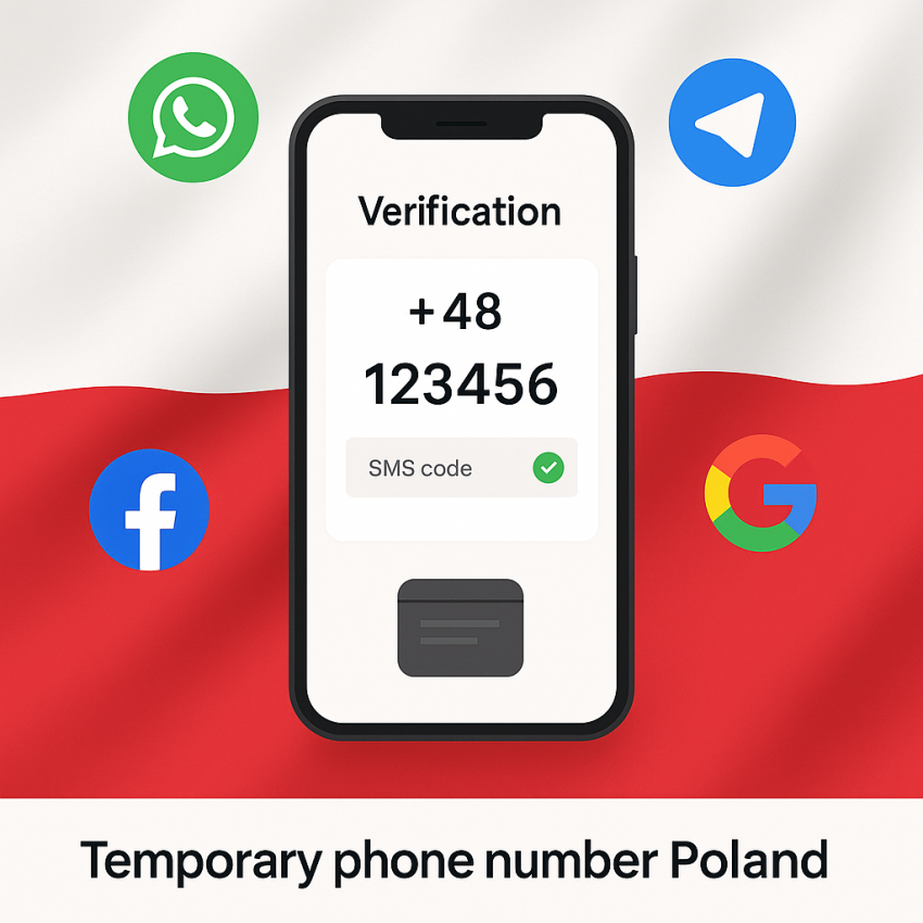 Temporary phone number Poland – Receive SMS online with +48