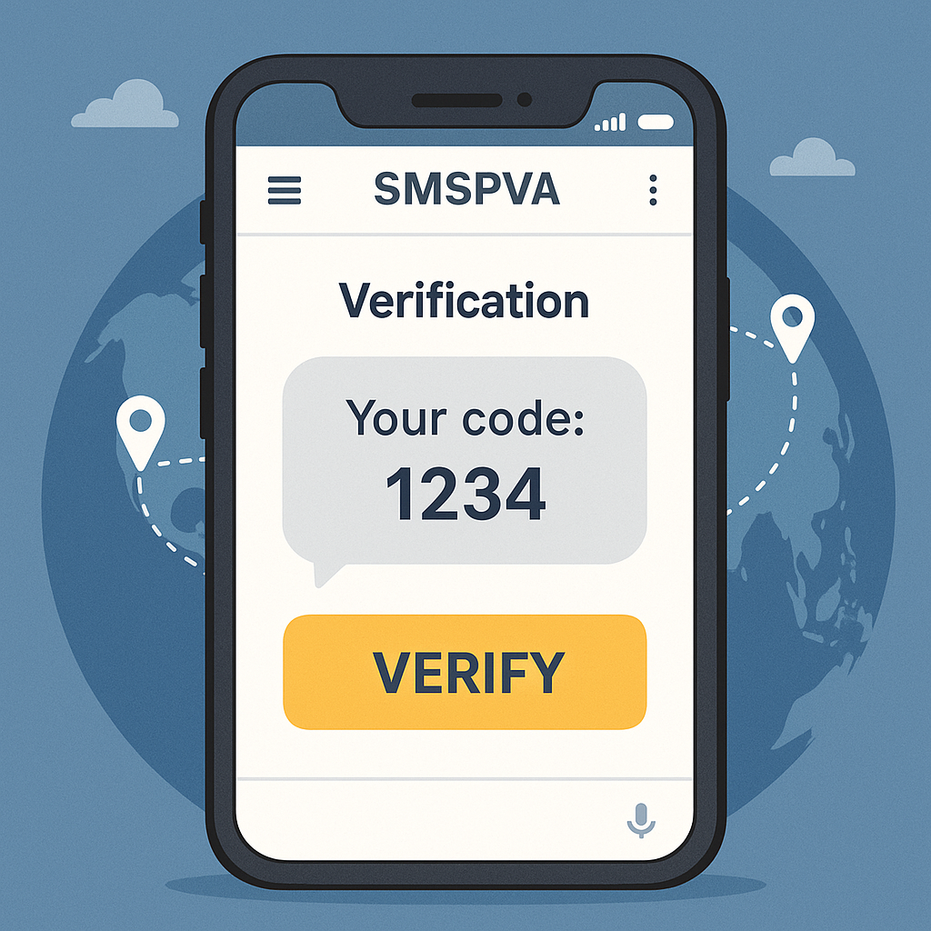 Envoyer des SMS en ligne pour vérification avec SMSPVA