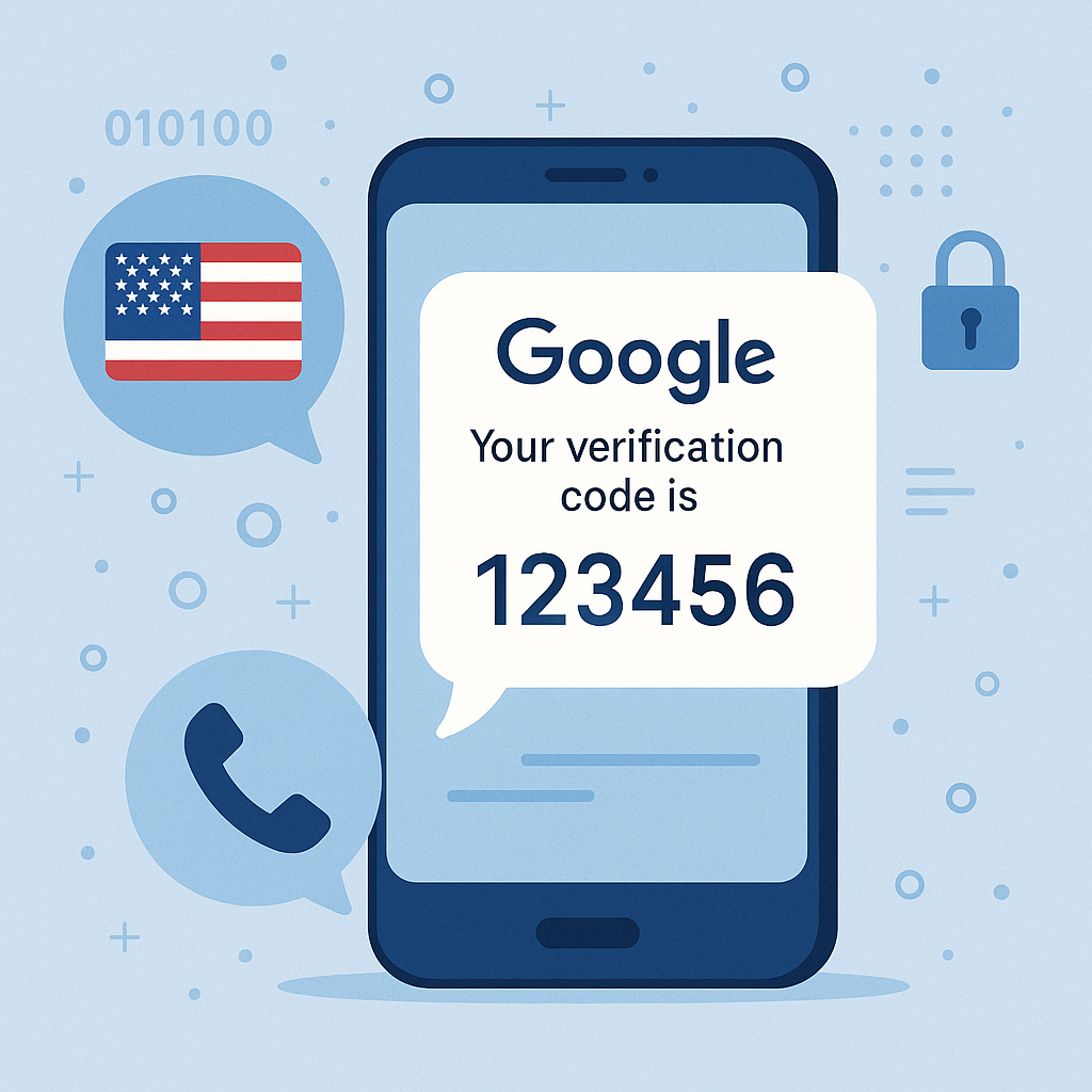 Vérification du compte Google avec un numéro de téléphone loué