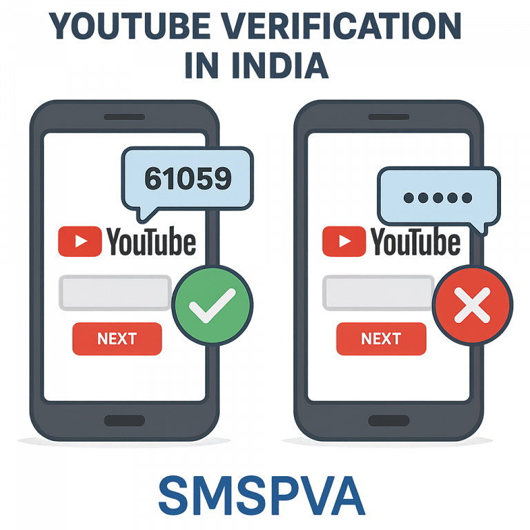 SMSPVA vs sms-activate.io : vérification YouTube en Inde